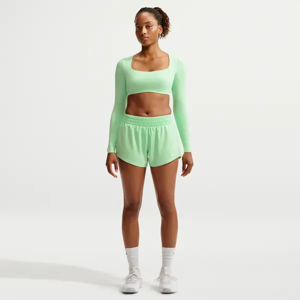 Nike Dri-fit Mid-rise 3" Brief-lined Shorts - Green