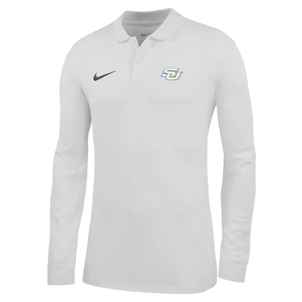 Nike College Dri-fit Long-sleeve Polo - White
