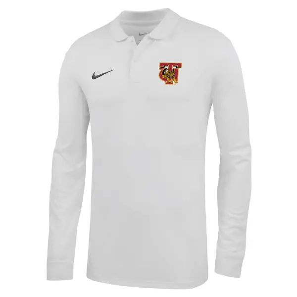 Nike College Dri-fit Long-sleeve Polo - White