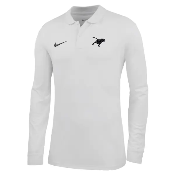 Nike College Dri-fit Long-sleeve Polo - White