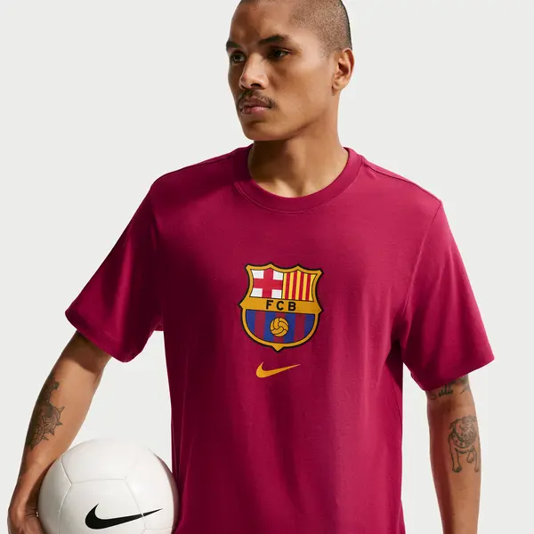 Nike Fc Barcelona Soccer T-shirt - Red