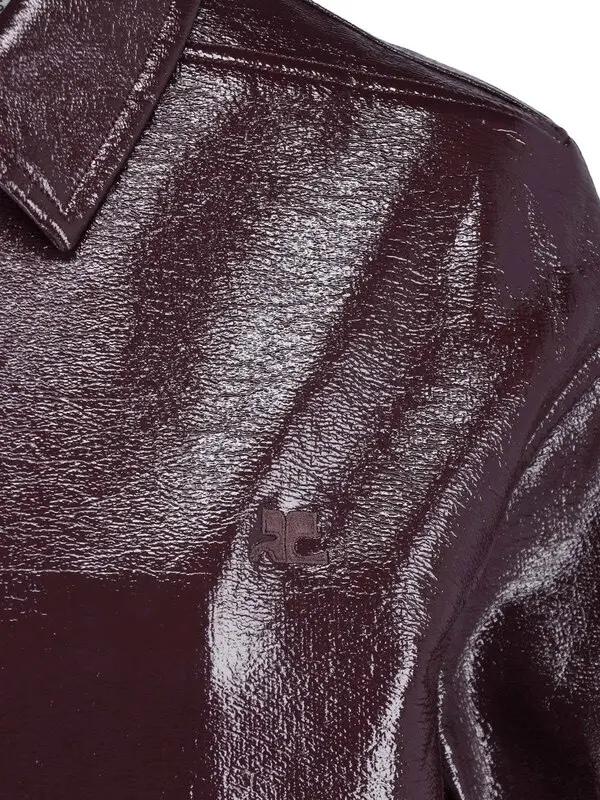 COURREGES Vinyl Bomber Jacket