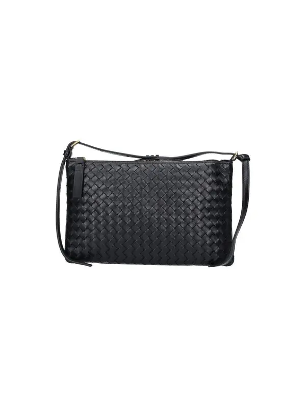 Bottega Veneta Medium Pouch Intrecciato Piccolo - Black