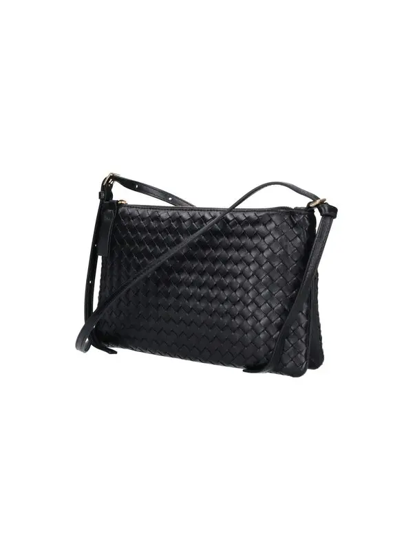 Bottega Veneta Medium Pouch Intrecciato Piccolo - Black