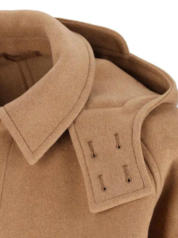 Caruso Foscari" Wool Coat - Beige