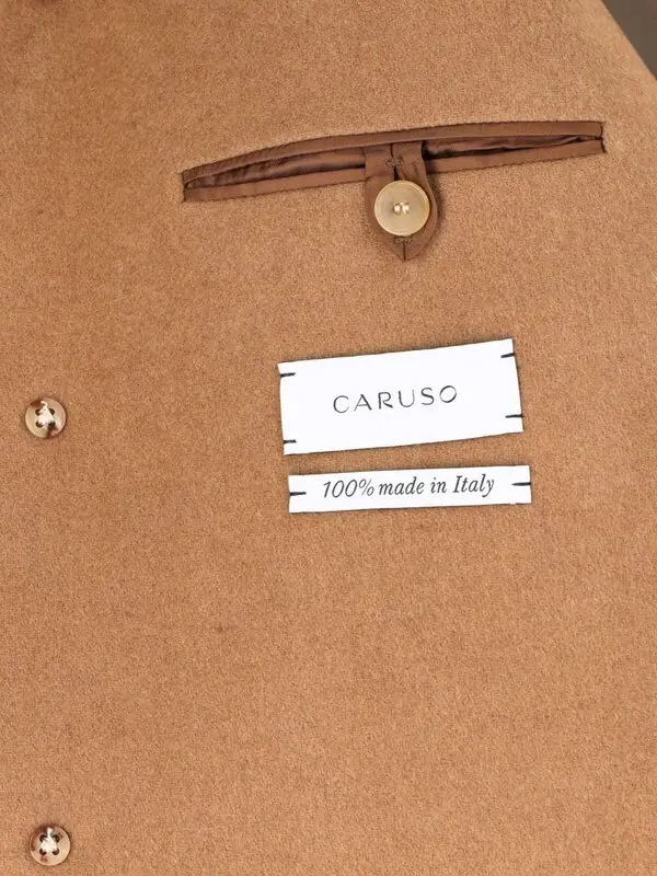Caruso Foscari" Wool Coat - Beige