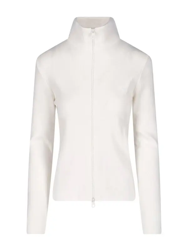 COURREGES Merino Wool Zip Cardigan