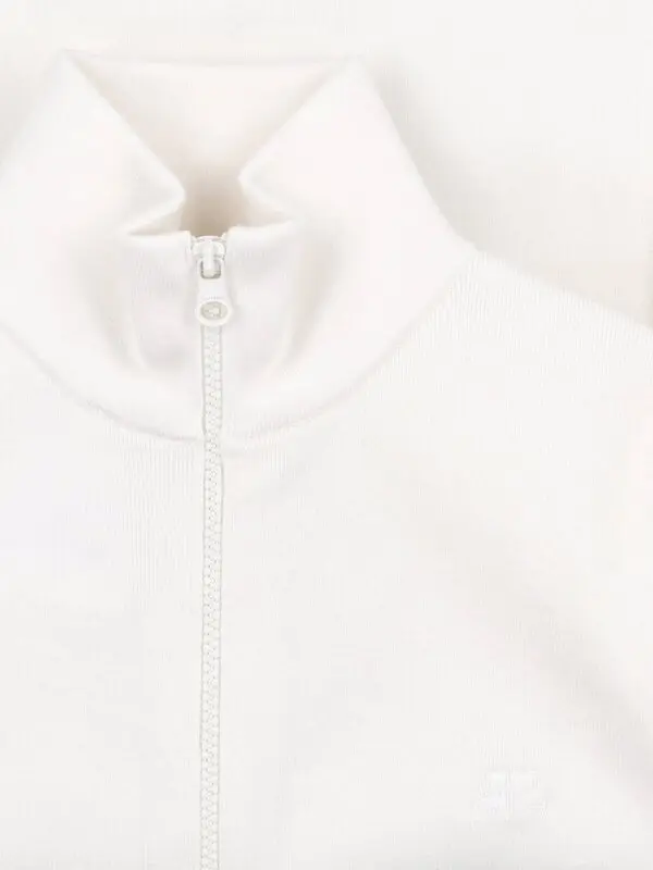 COURREGES Merino Wool Zip Cardigan