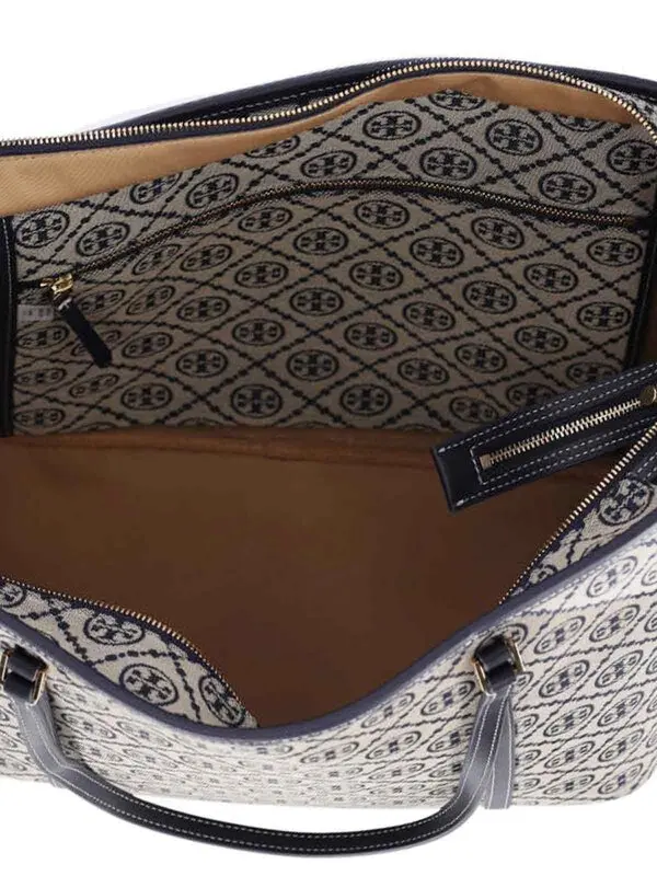 Tory Burch Large Tote Bag "t Monogram