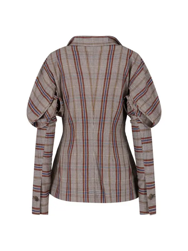 VIVIENNE WESTWOOD Multicolor Viscose Checked Jacket