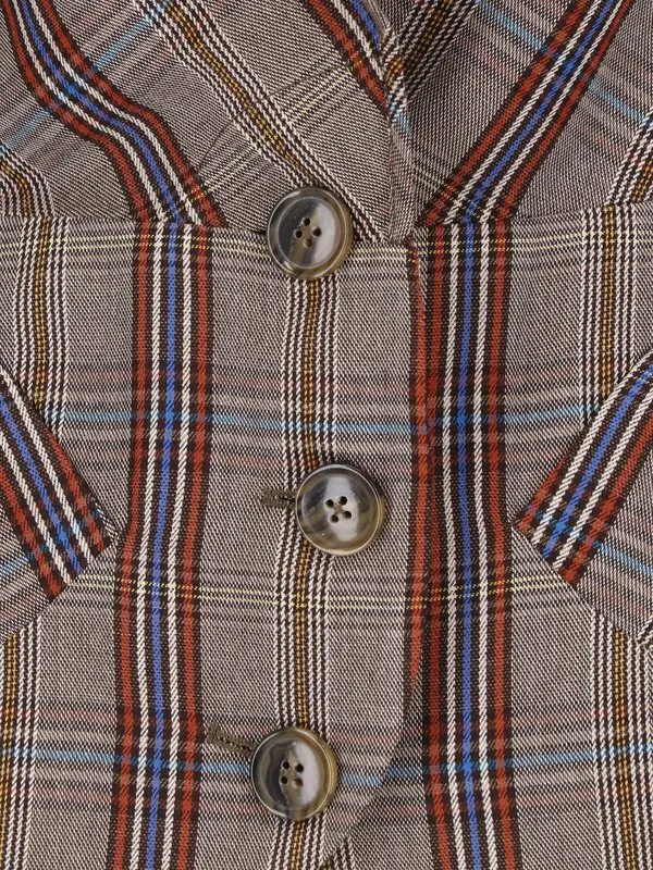 VIVIENNE WESTWOOD Multicolor Viscose Checked Jacket