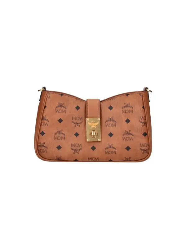 Mcm Small Tracy Shoulder Bag - Brown