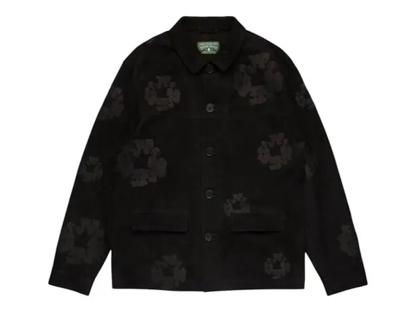 DENIM TEARS Cotton Wreath Suede Welding Jacket