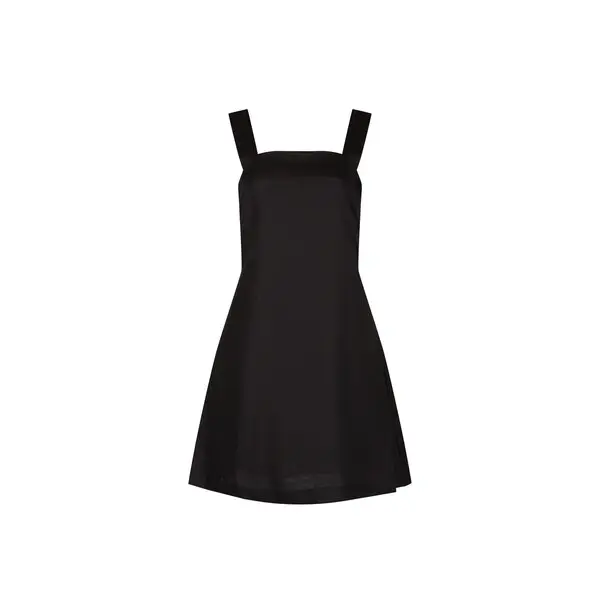 SHIKANZY Daisy A-line Linen Dress With Pockets