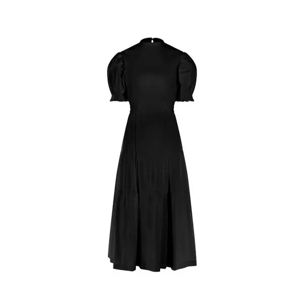 SHIKANZY Lola Maxi Three Tier Ruffle Cotton Dress