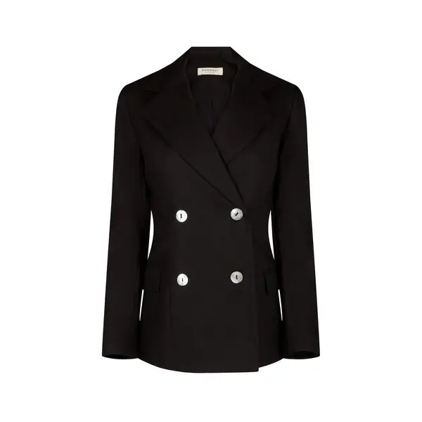 SHIKANZY Kamla Double Breasted Linen Blazer