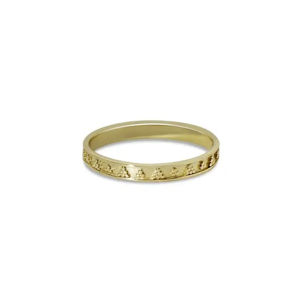 Argento Vivo Triangle Bead Ring - Silver
