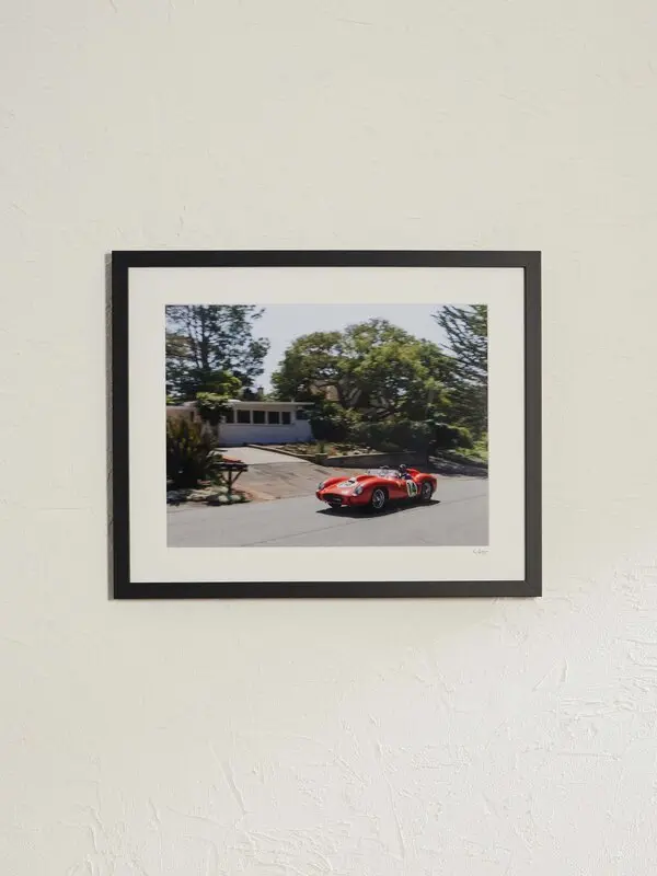 SONIC EDITIONS Framed 2026 Ferrari 250 Testa Rossa Print, 50" X 40