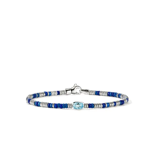 JOHNHARDY Heishi Gemstone Bracelet With Swiss Blue Topaz - Sterling Silver