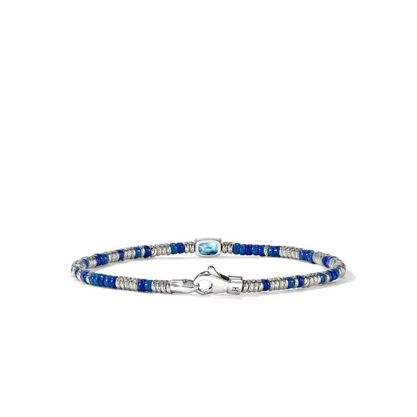 JOHNHARDY Heishi Gemstone Bracelet With Swiss Blue Topaz