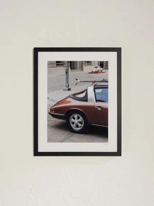 SONIC EDITIONS Framed 2026 Porsche 911 Targa Print, 40" X 50 - Multi