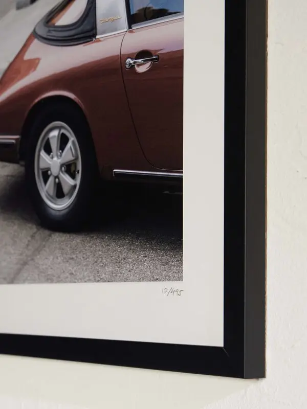 SONIC EDITIONS Framed 2026 Porsche 911 Targa Print, 40" X 50