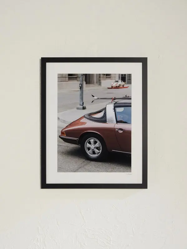 SONIC EDITIONS Framed 2026 Porsche 911 Targa Print, 40" X 50&quot - Multi