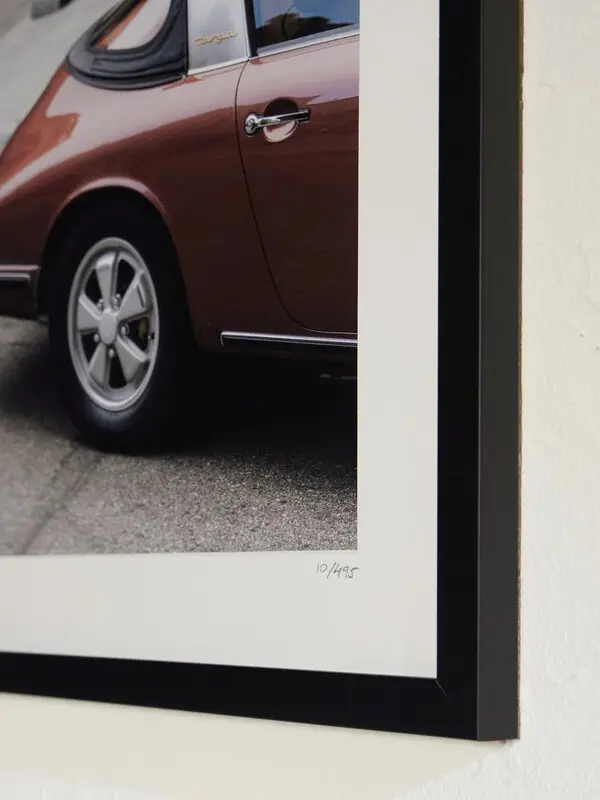 SONIC EDITIONS Framed 2026 Porsche 911 Targa Print, 40" X 50&quot