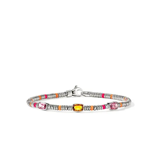 JOHNHARDY Heishi Gem Bracelet With Citrine And Rhodolite