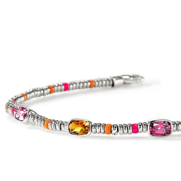 JOHNHARDY Heishi Gem Bracelet With Citrine And Rhodolite