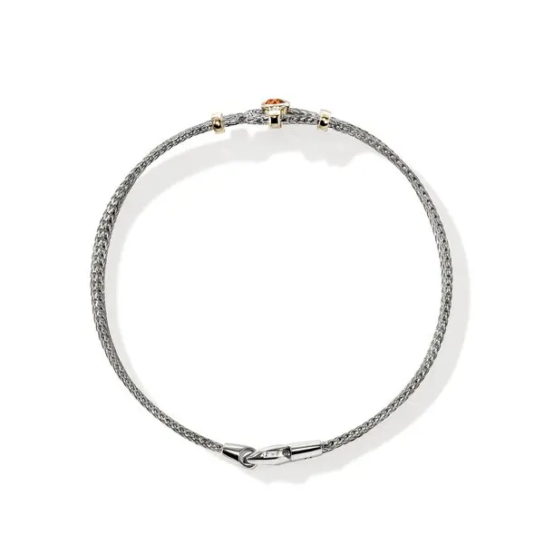 JOHNHARDY Icon Bracelet, Gold Orange Citrine 3.6mm