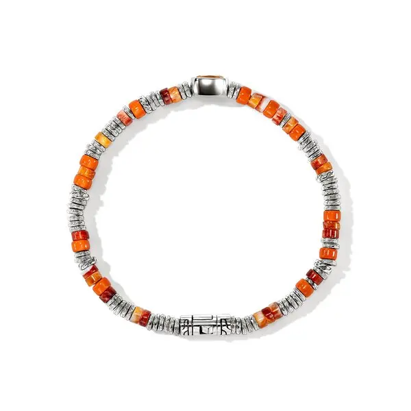 JOHNHARDY Heishi Gem Bracelet With Orange Citrine