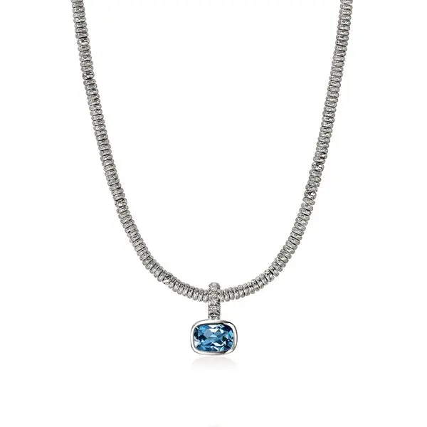 JOHNHARDY John Hardy Heishi Gem Charm London Blue Topaz And Diamonds