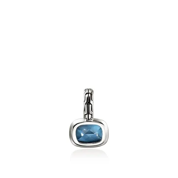 JOHNHARDY John Hardy Heishi Gem Charm London Blue Topaz And Diamonds