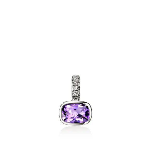JOHNHARDY John Hardy Heishi Gem Charm Amethyst, Diamonds