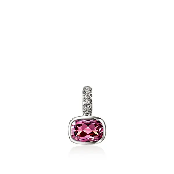 JOHNHARDY Heishi Gem Charm Rhodolite, Diamonds