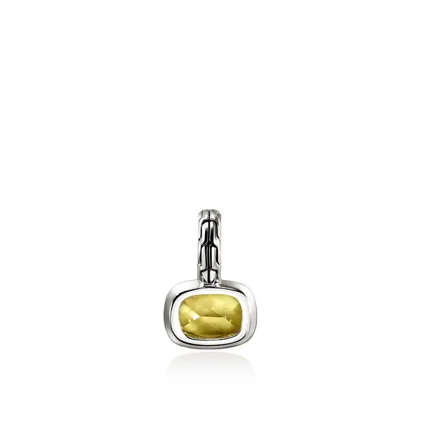 JOHNHARDY Heishi Gem Charm Lemon Quartz, Diamonds