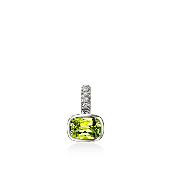 JOHNHARDY John Hardy Heishi Gem Charm Peridot, Diamonds