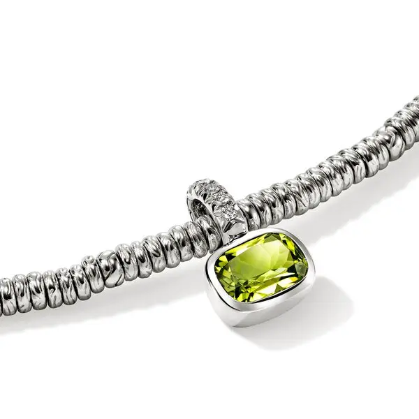 JOHNHARDY John Hardy Heishi Gem Charm Peridot, Diamonds