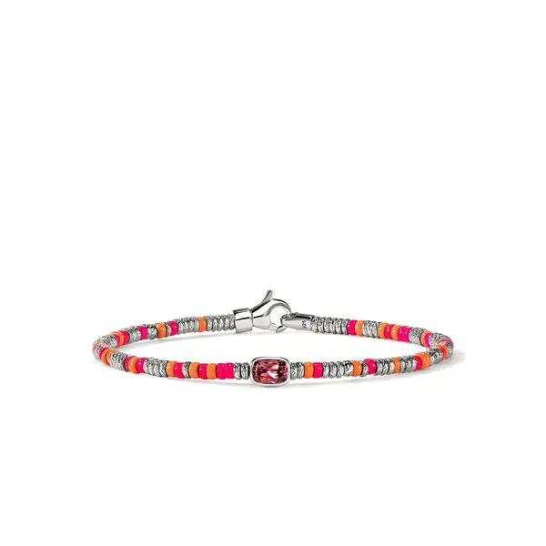 JOHNHARDY Heishi Gem Bracelet Rhodolite