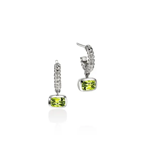 JOHNHARDY John Hardy Heishi Gem Earrings Peridot