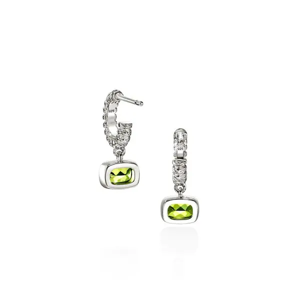 JOHNHARDY John Hardy Heishi Gem Earrings Peridot
