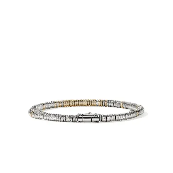 JOHNHARDY John Hardy Heishi Bracelet With Gold
