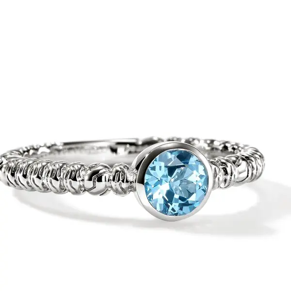 JOHNHARDY John Hardy Swiss Blue Topaz Band Ring