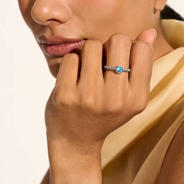 JOHNHARDY John Hardy Swiss Blue Topaz Band Ring