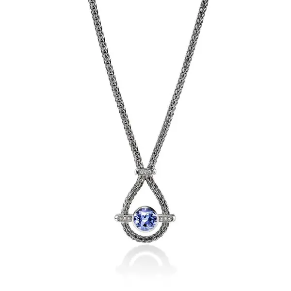 JOHNHARDY Icon Necklace Tanzanite, Diamonds, 2.5mm