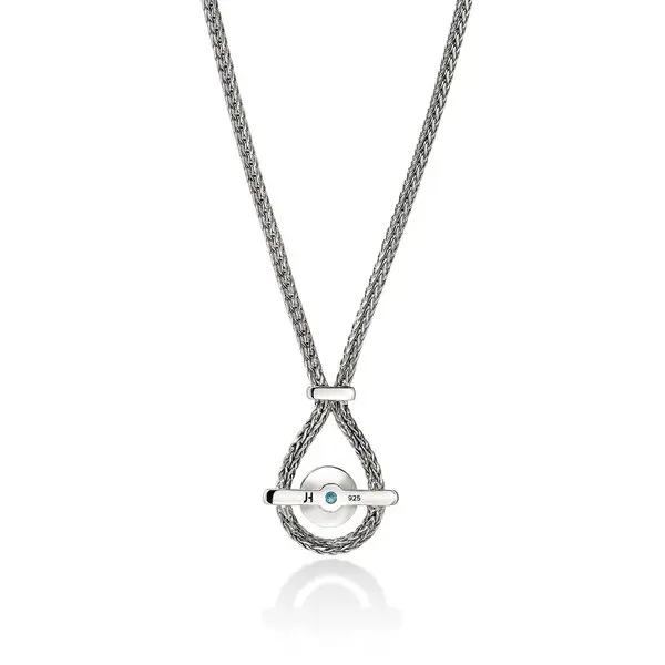 JOHNHARDY Icon Necklace Swiss Blue Topaz, 2.5mm