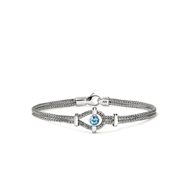 JOHNHARDY Swiss Blue Topaz Icon Bracelet