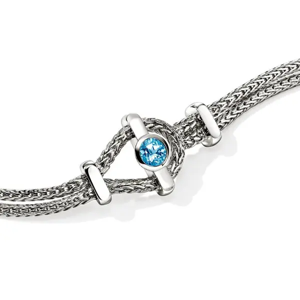JOHNHARDY Swiss Blue Topaz Icon Bracelet