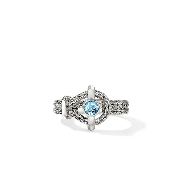 JOHNHARDY John Hardy Swiss Blue Topaz Ring - Sterling Silver